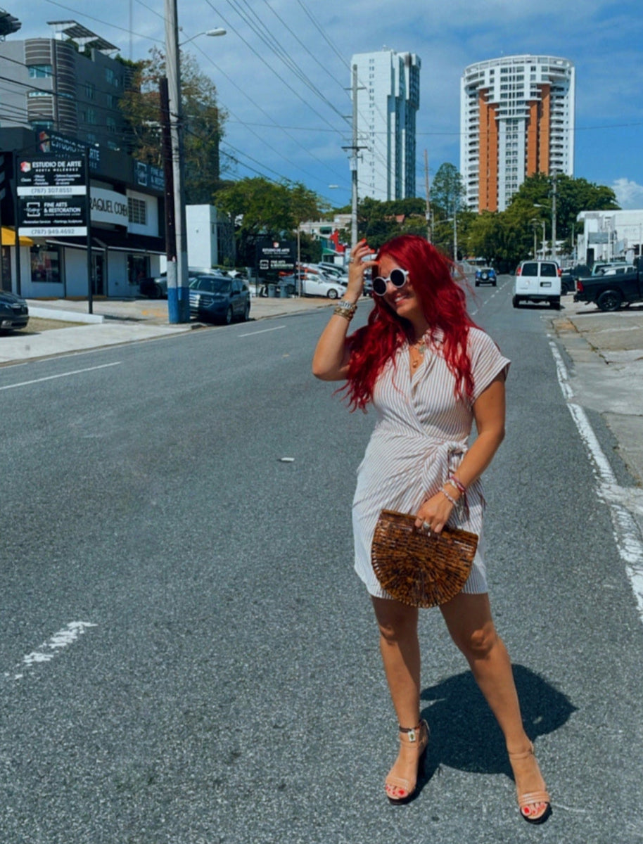 MERCI WRAP AROUND SHORT DRESS – Rocke BTQ